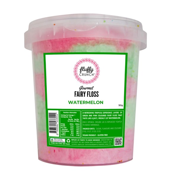Fluffy Crunch Fairy Floss Watermelon 50g – Abu Amir Convenience